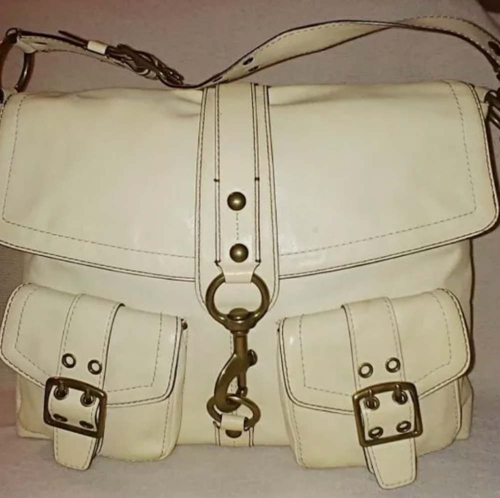 Coach Ivory Cream Brooklyn Xl Large Leather Limited E… - Gem